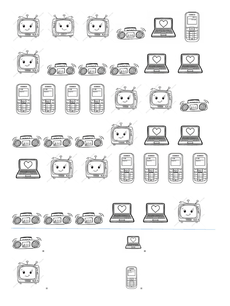Menghitung Jumlah Gambar Alat Komunikasi | PDF
