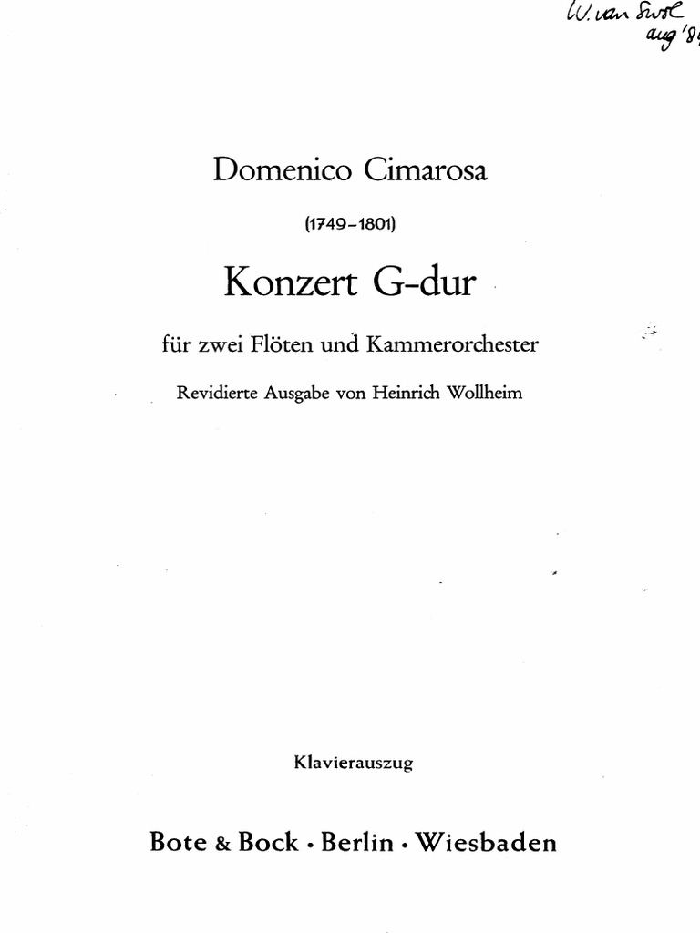 Cimarosa Concierto-Pno | PDF