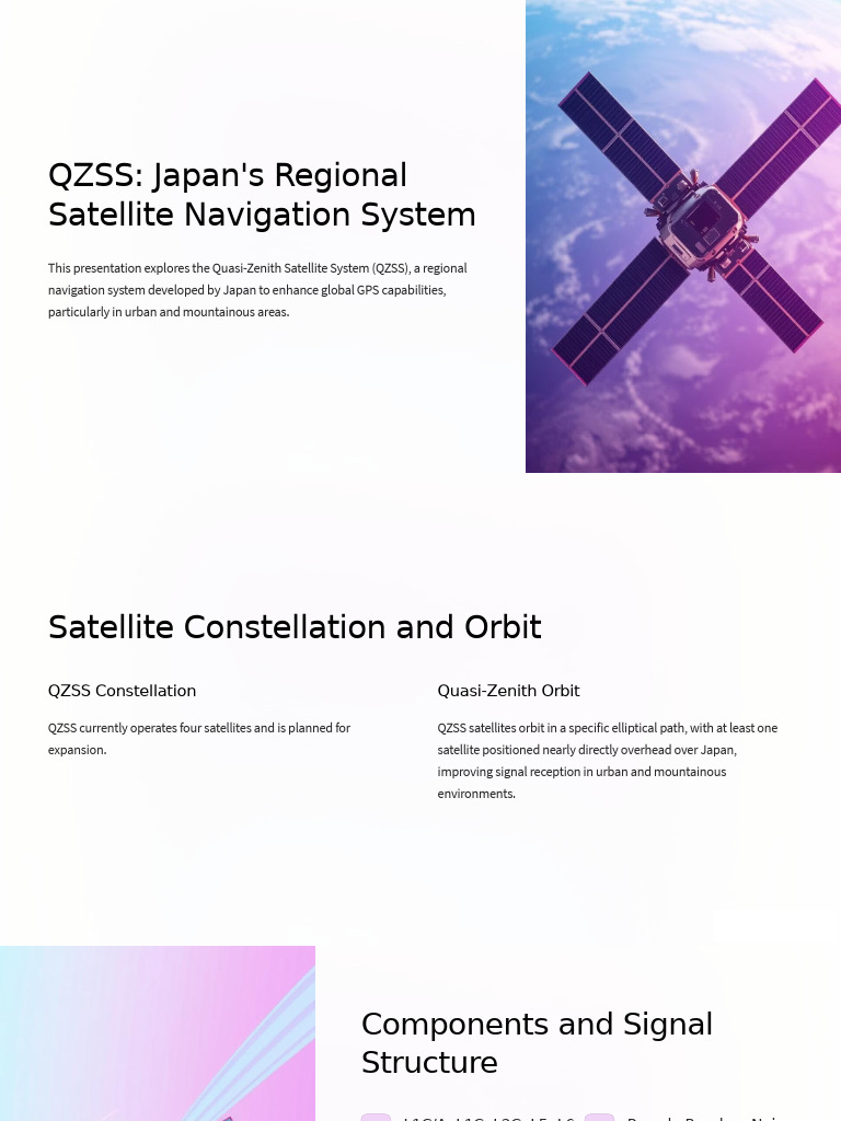 QZSS Japans Regional Satellite Navigation System | PDF | Global ...