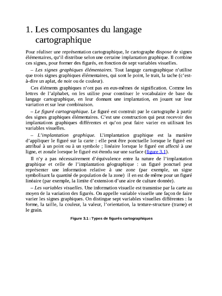 NOTES Langage Cartographique | PDF