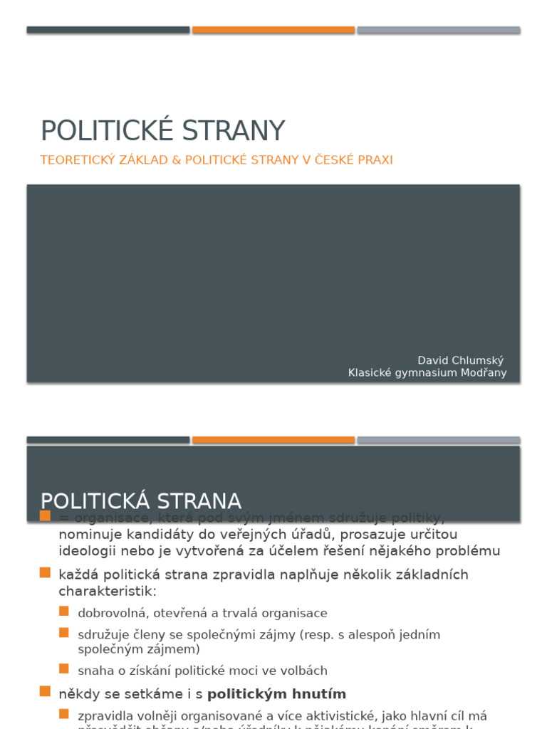 P07_Politické strany | PDF