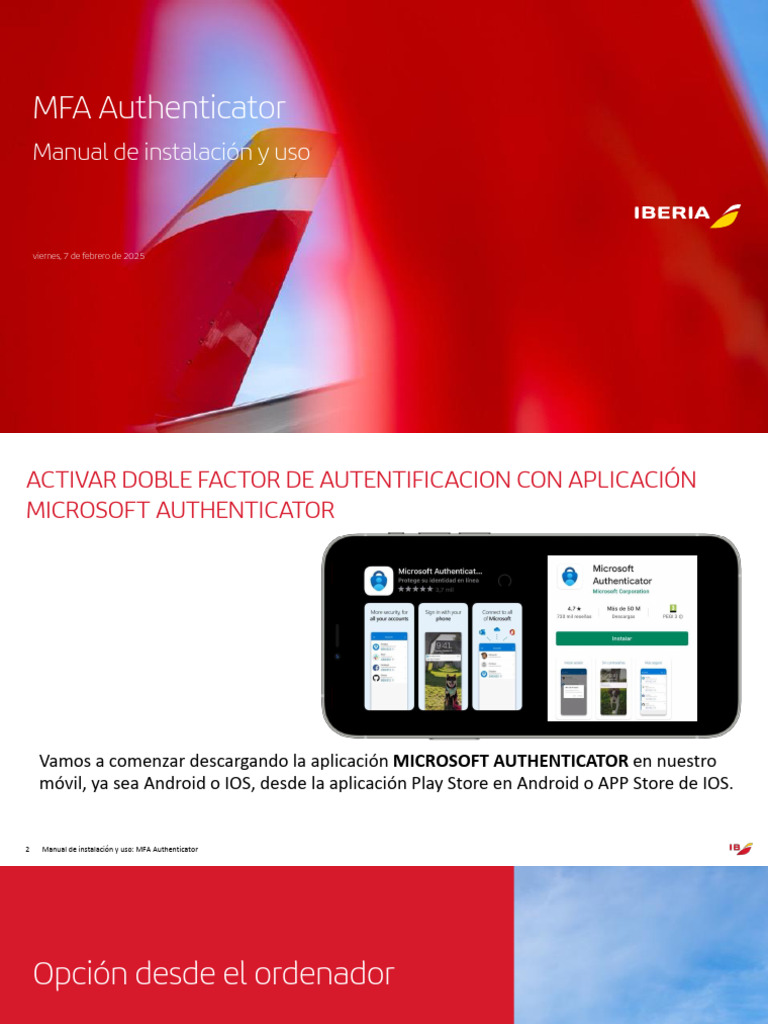 MFA Autenticator - Manual Instalación y Uso (Ordenador y Teléfono) | PDF | Aplicación movil ...