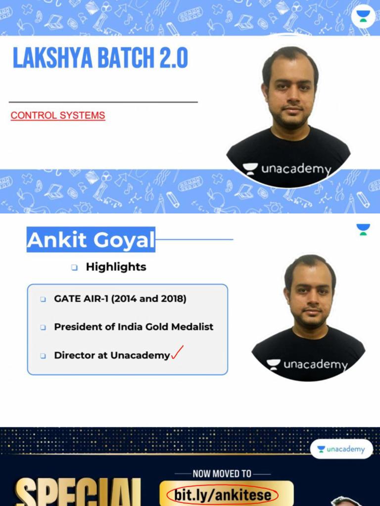 Control System by Ankit Goyal NotesYoutube Lakshya Batch 2 0 | PDF