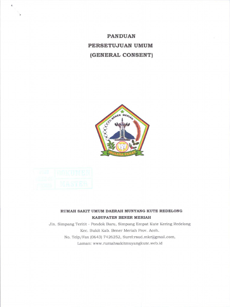 Panduan Persetujuan Umum (General Consent) 20230822 - 11340734 | PDF
