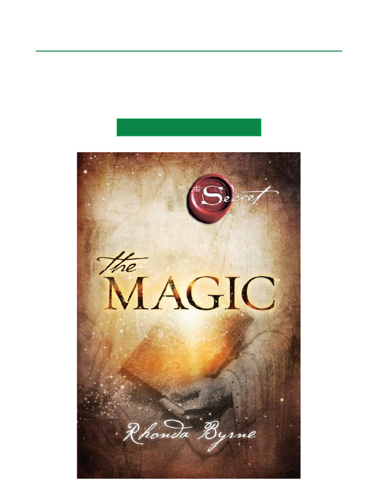 The Magic pdf docx | PDF | Gratitude | Books