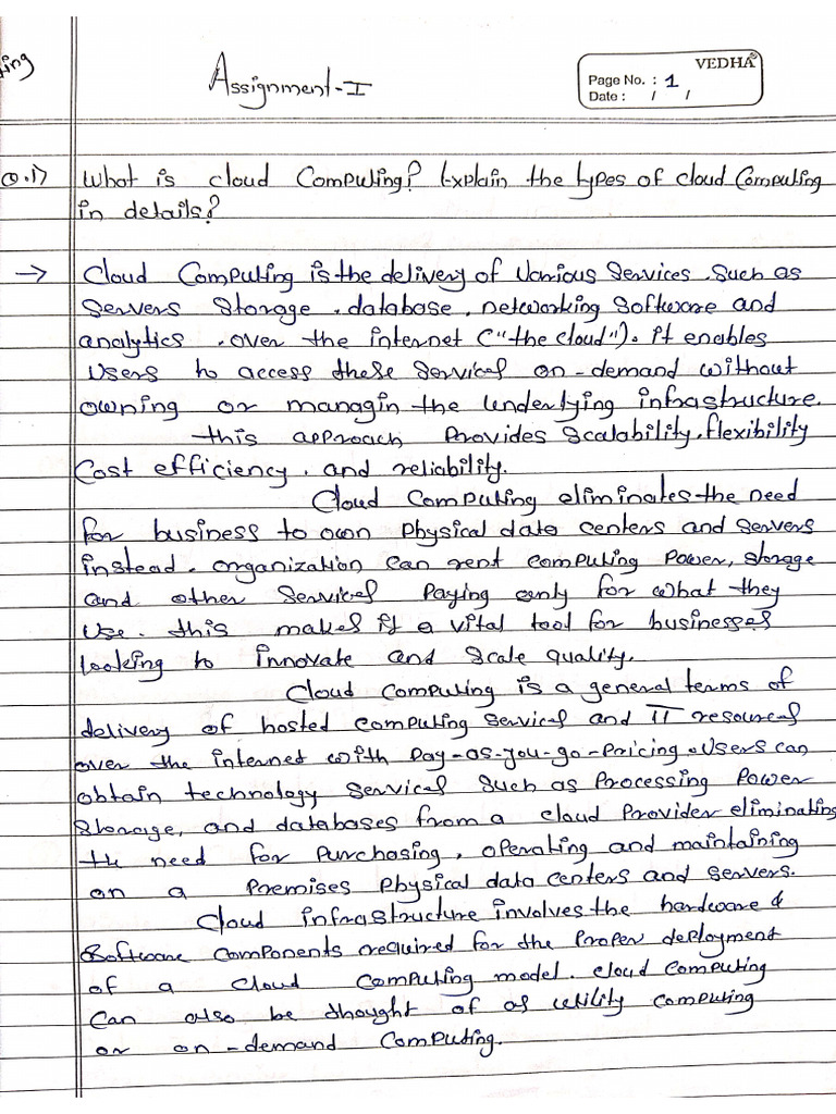 Cloud Computing MCA | PDF