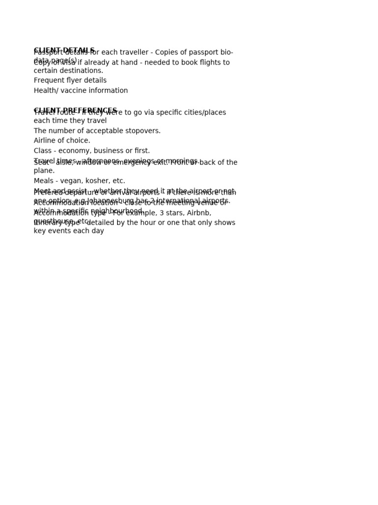 VA Pack - Travel Planning Resources and Information Sheet | PDF ...