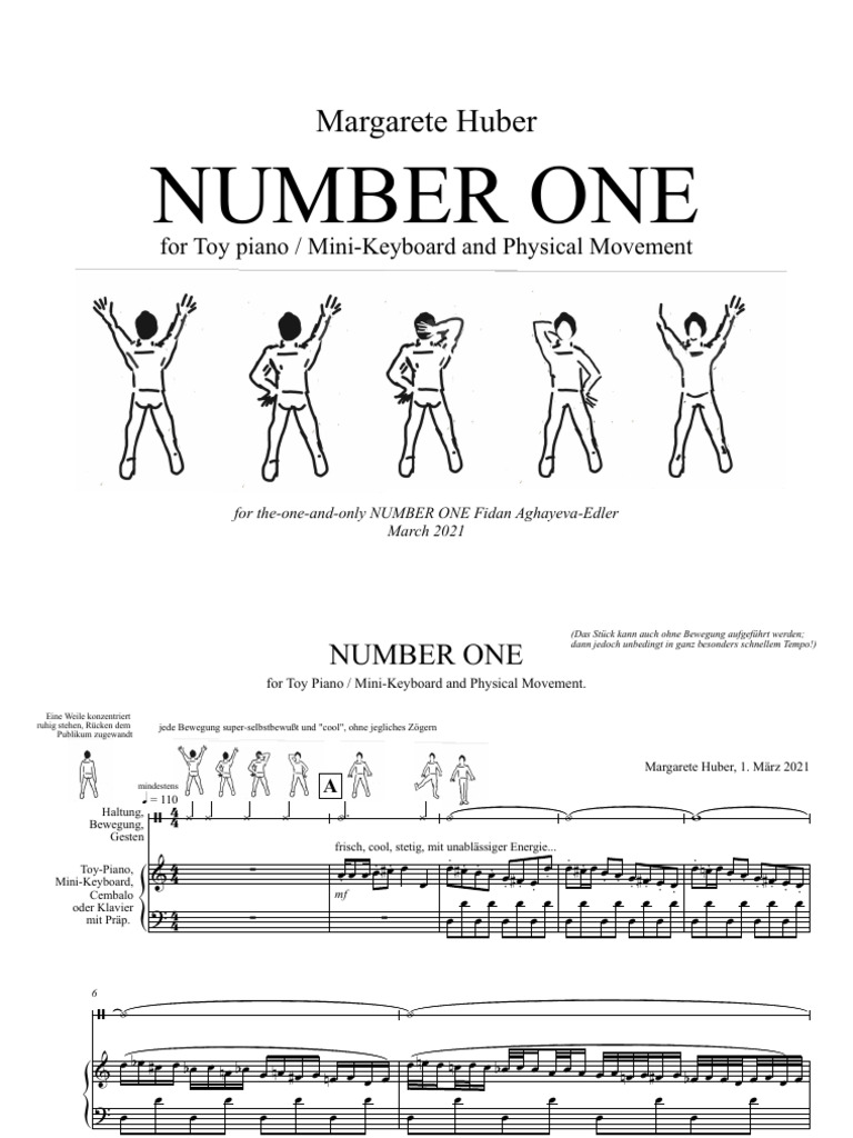 Margarete - Huber - NUMBER-ONE (Score) | PDF