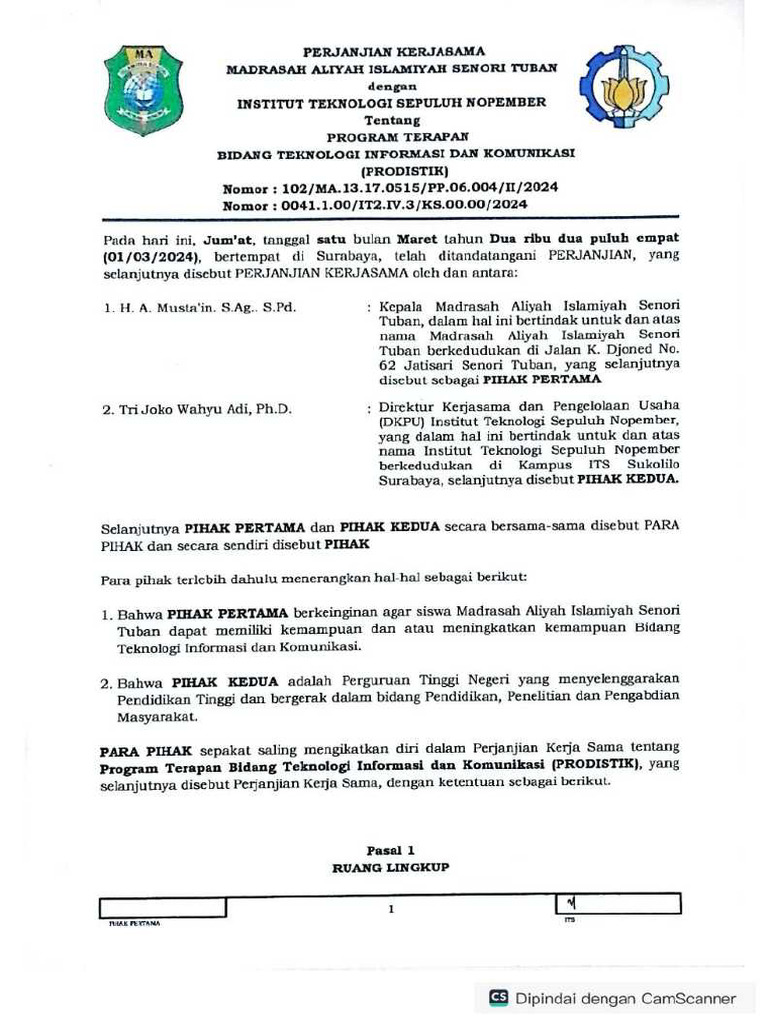 MoU MA & ITS - 11zon | PDF