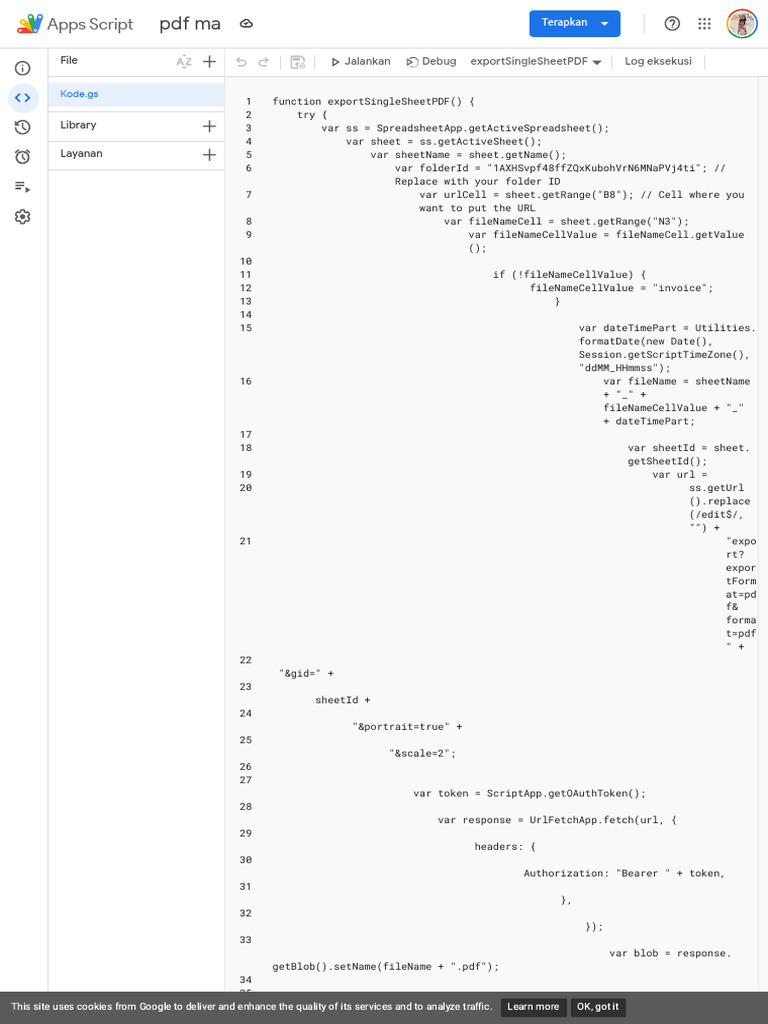 PDF Ma - Editor Project - Apps Script - 1744985307608 | PDF | Computing ...