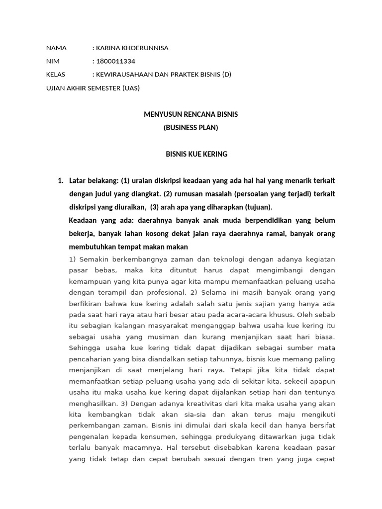 UAS KWU (D) Karina Khoerunnisa 1800011334 | PDF