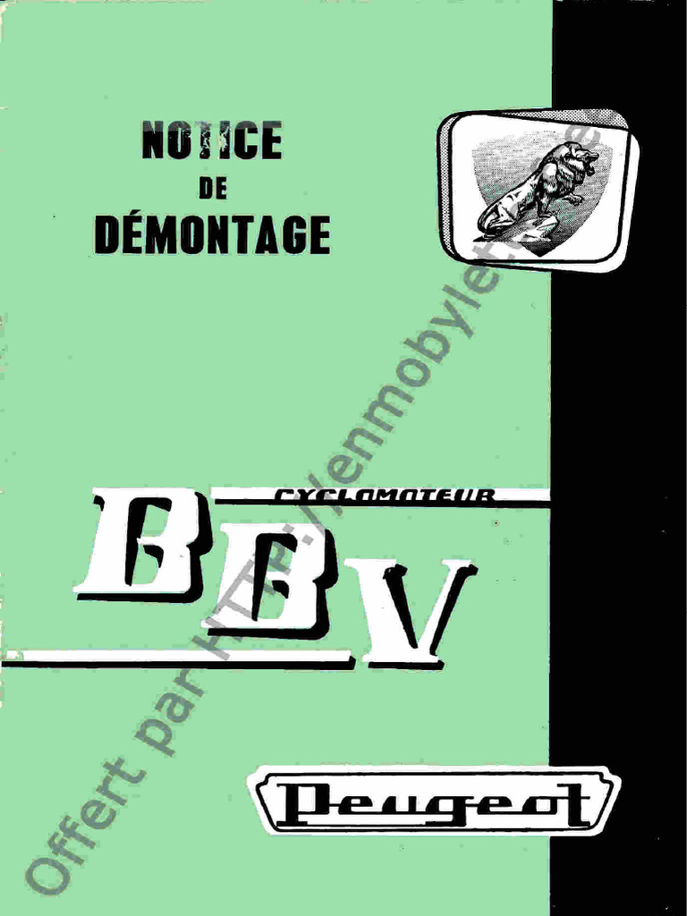 Demontage BBV 1960 | PDF