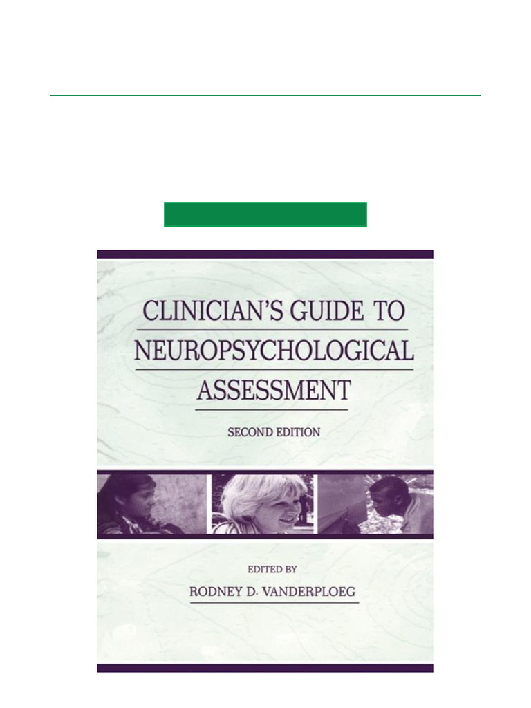 Clinician's Guide To Neuropsychological Assessment - 2nd Edition Google Drive Download | PDF ...
