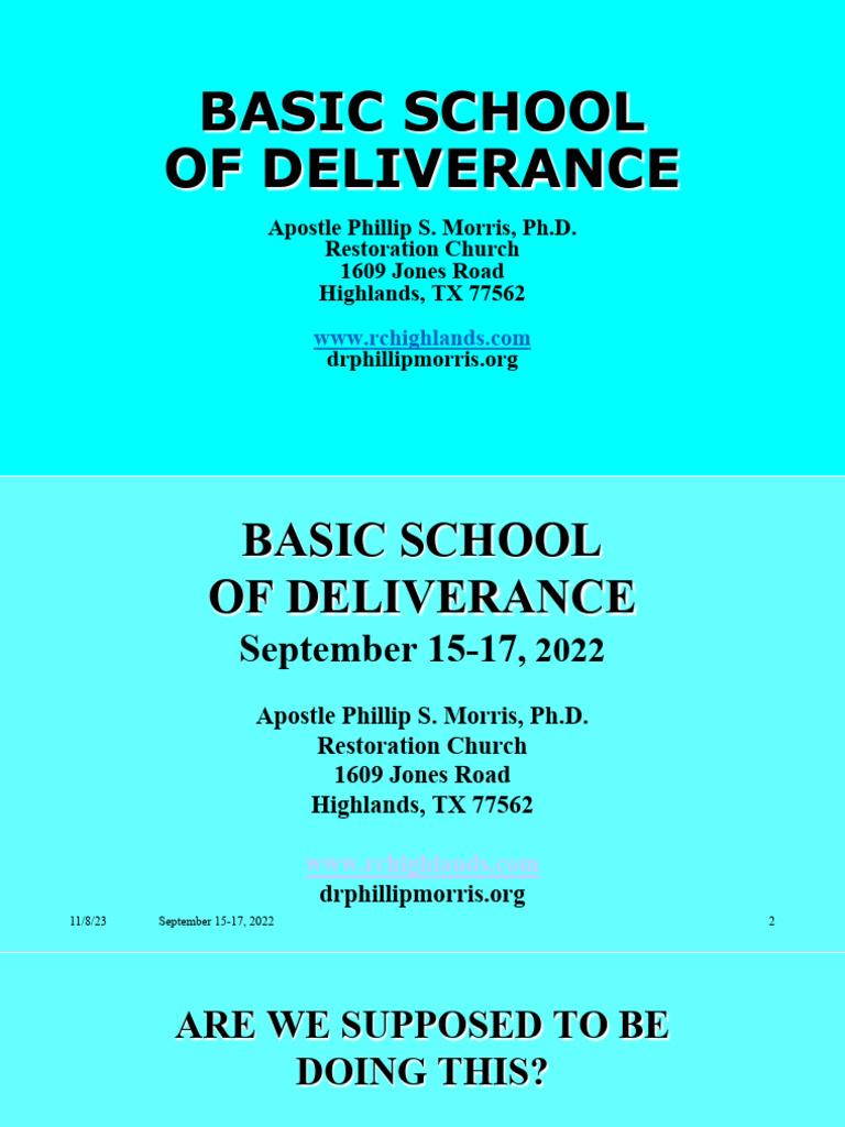 Deliverance | PDF | Deliverance Ministry | Demons