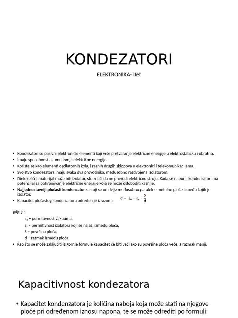 KONDEZATORI | PDF
