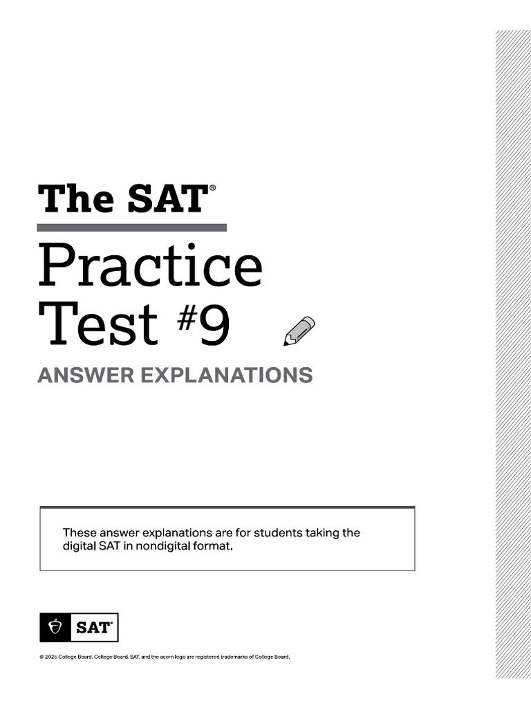 SAT Practice #9 Answers | PDF