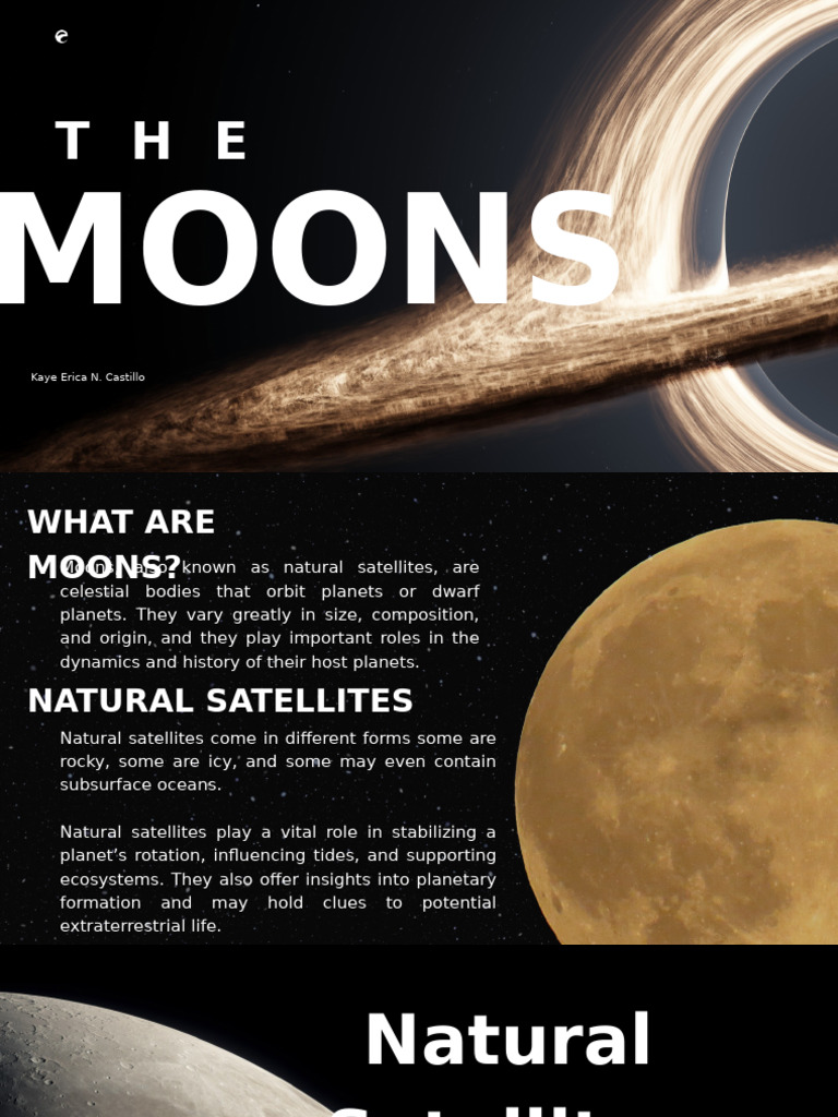 Understanding Moons: Natural Satellites Explained | PDF | Natural ...