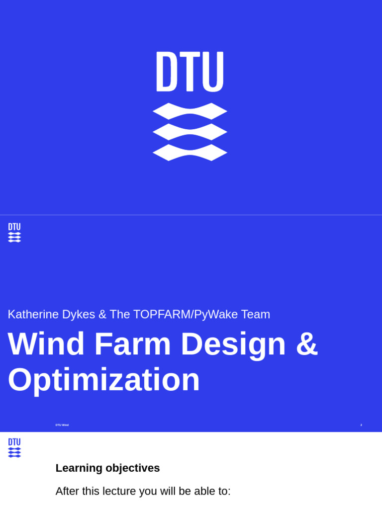 SWwdvjEDS7CMcN6 FihhfQ MOOC TOPFARM and PyWake | PDF | Wind Farm | Wind Power