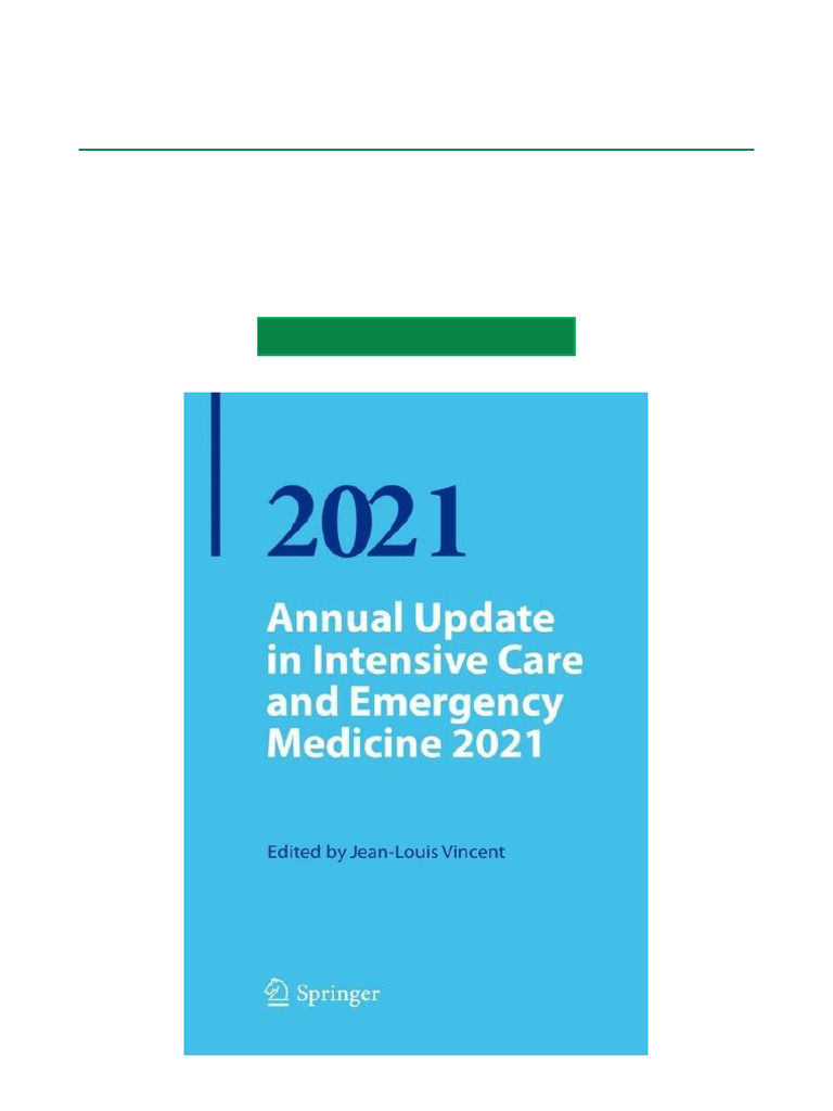 Annual Update in Intensive Care and Emergency Medicine 2021 Chapter-by ...