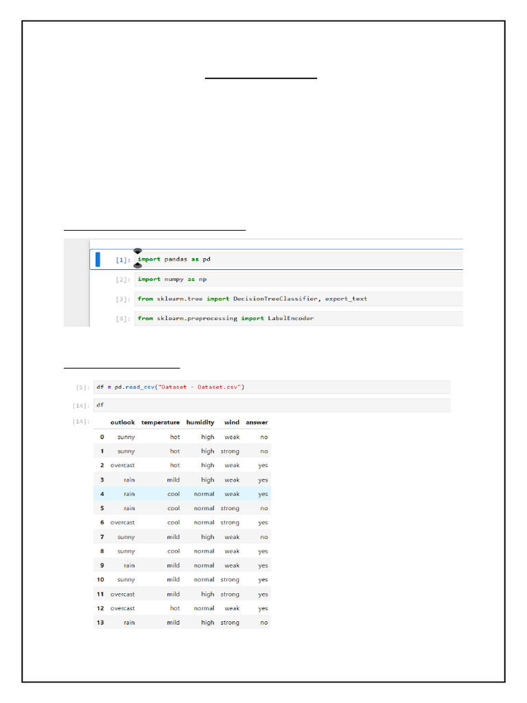 ID3 Algorithm - Ayush - 56 | PDF