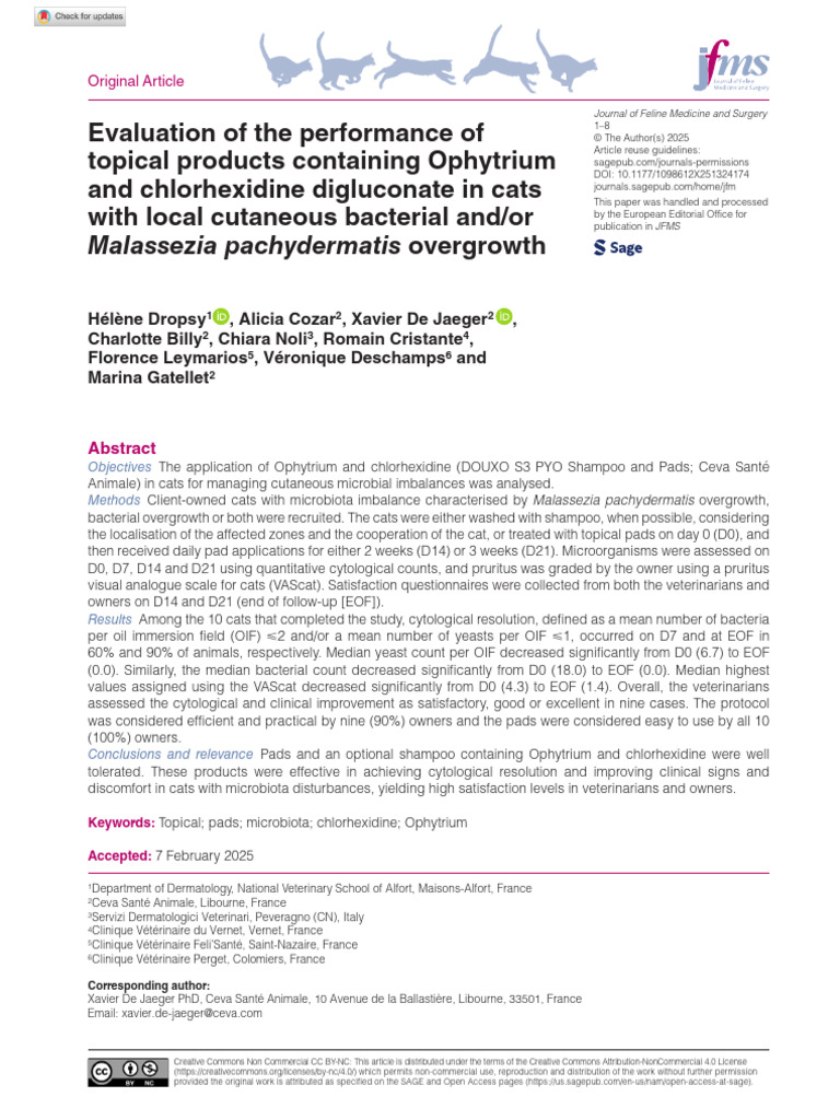 Dropsy Et Al 2025 Evaluation of The Performance of Topical Products ...
