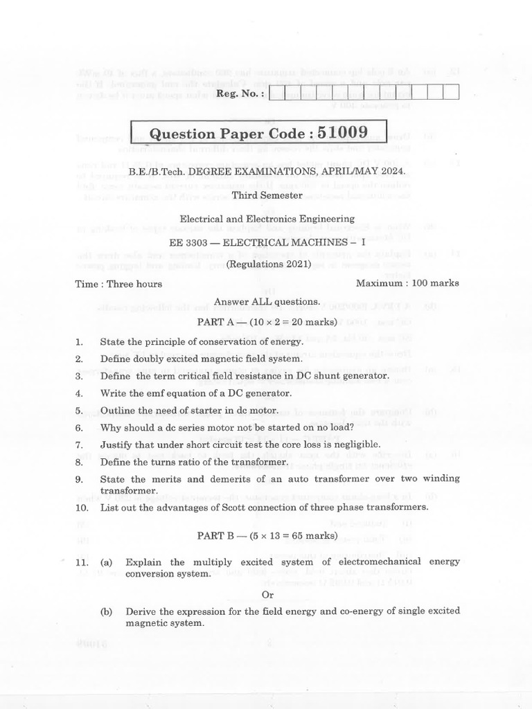 Electrical Machines I Syllabus Overview | PDF | Transformer | Electric ...
