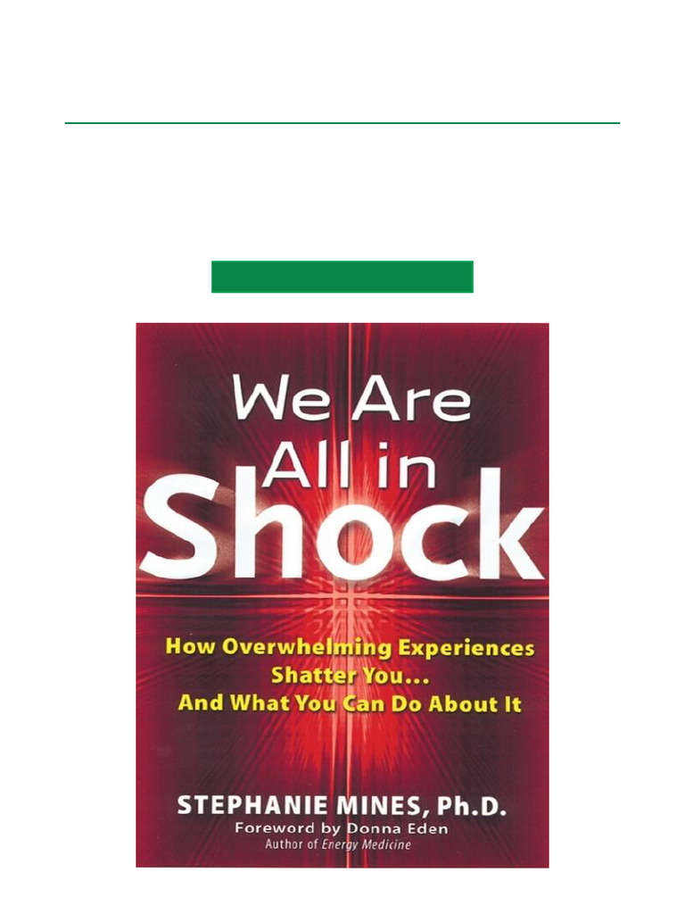 We Are All in Shock How Overwhelming Experiences Shatter You... and ...