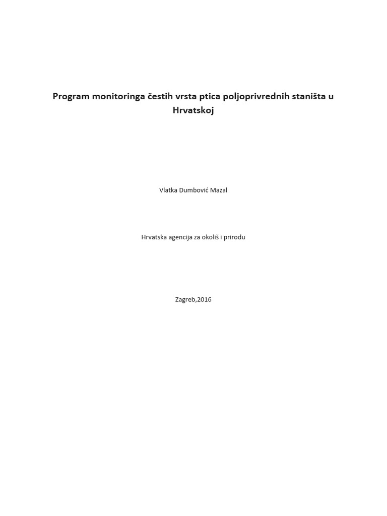 Ceste Vrste Ptica | PDF