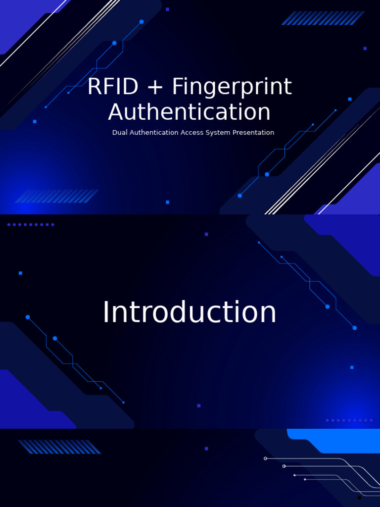 RFID + Fingerprint Authentication | PDF | Radio Frequency ...