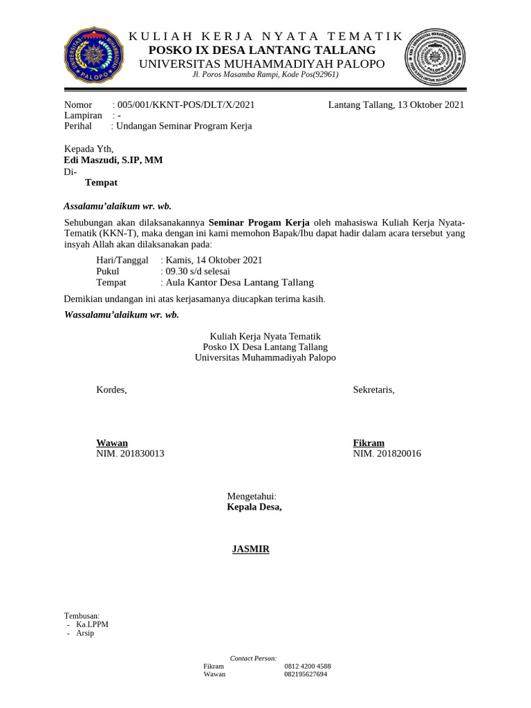 Contoh Persuratan | PDF