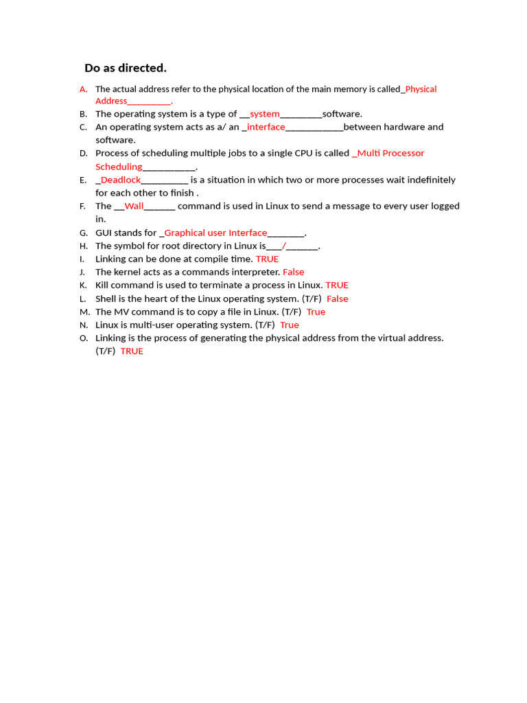 Do As Directed | PDF