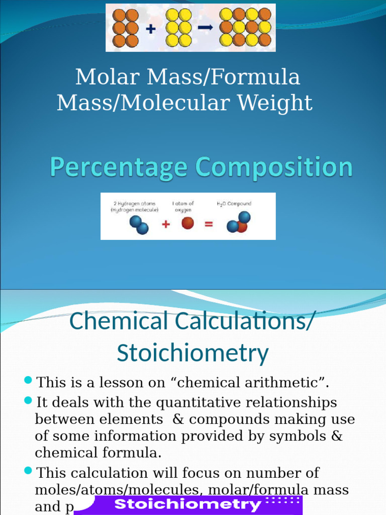 Lesson 6. CHEMICAL CALCULATIONS | PDF | Mole (Unit) | Molecules