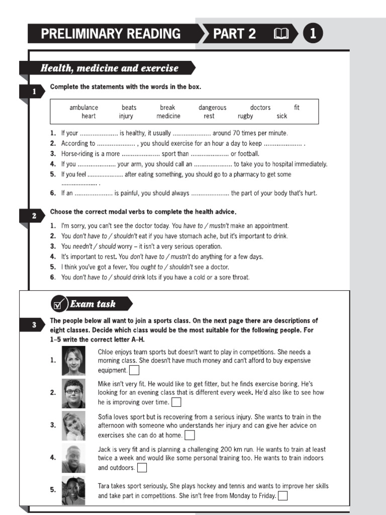 Reading Part 2-1 | PDF