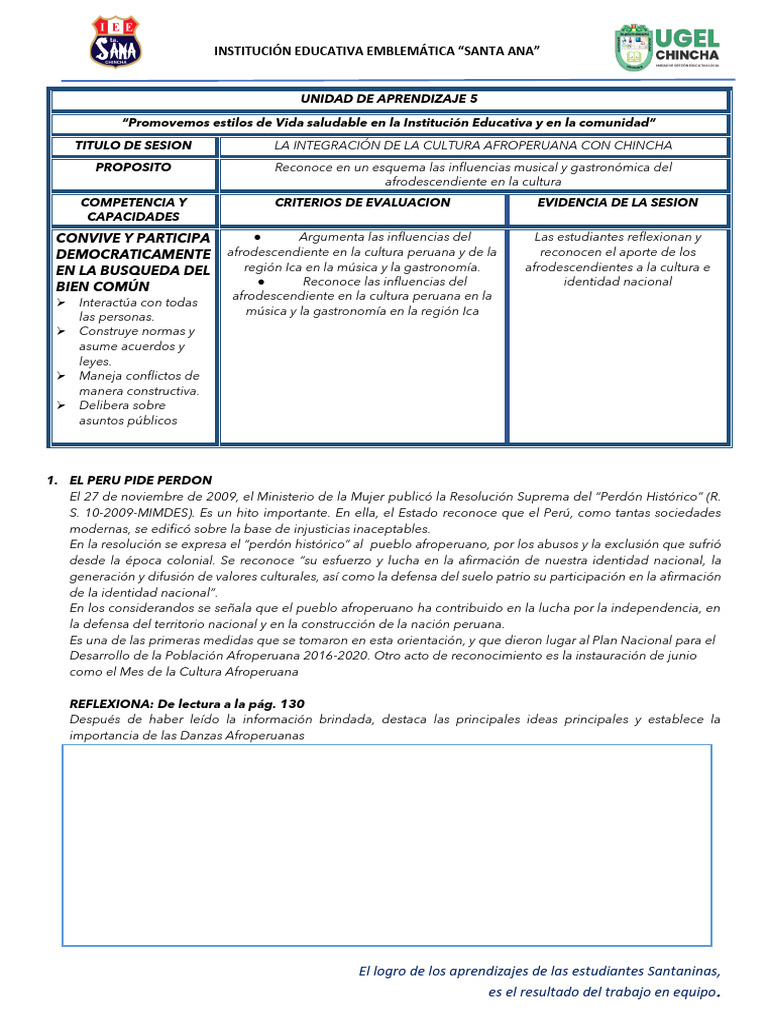 SESION 25 - DPCC - Recursos | PDF | Perú