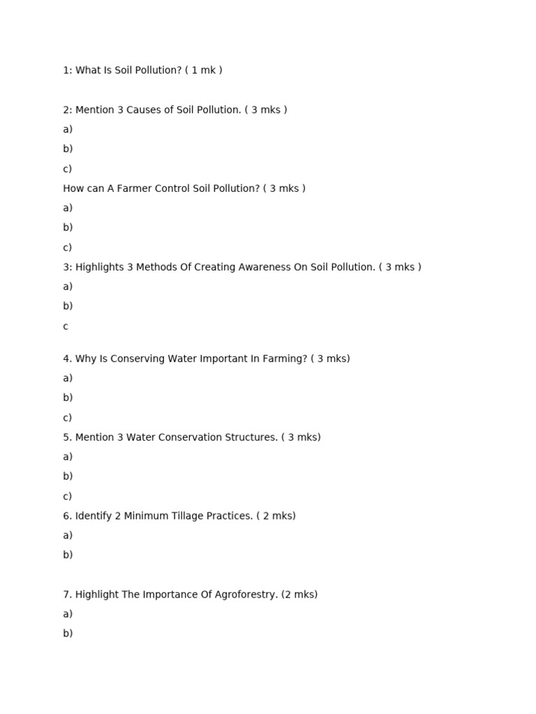 Grade 7 Agriculture Term 2 | PDF