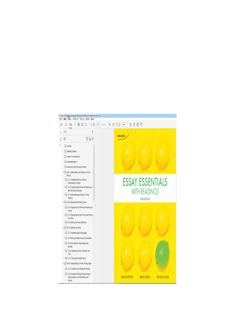 (Original PDF) Essay Essentials With Readings 6th Edition Download ...