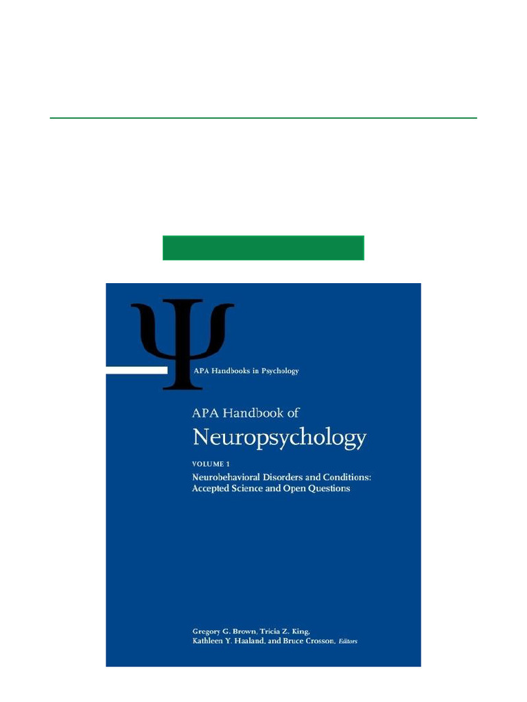 Neurobehavioral Disorders Handbook | PDF | Neuropsychology | Psychology