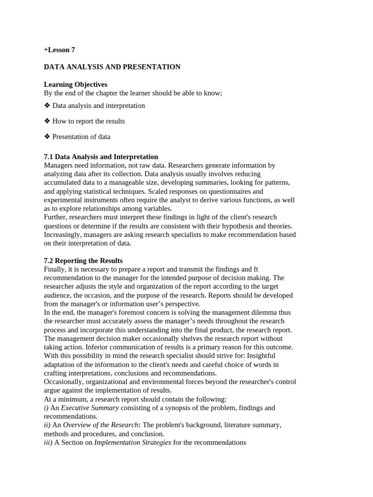 Lesson 7-Research Methodology | PDF | Mean | Regression Analysis