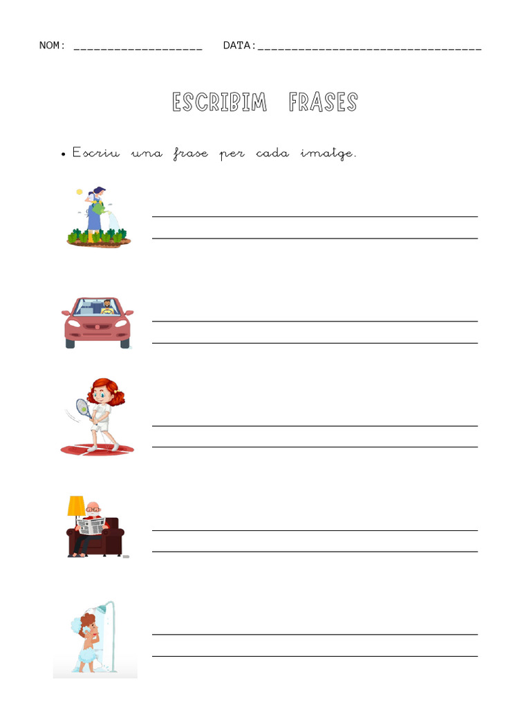 Escritura de frases | PDF
