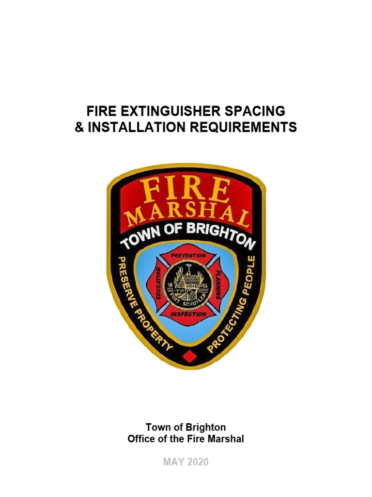 Fire Extinguisher Spacing and Installation Requirements ...
