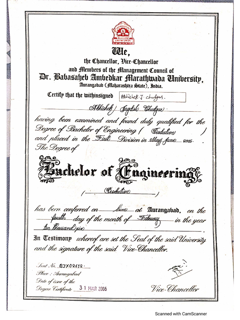Be Degree | PDF