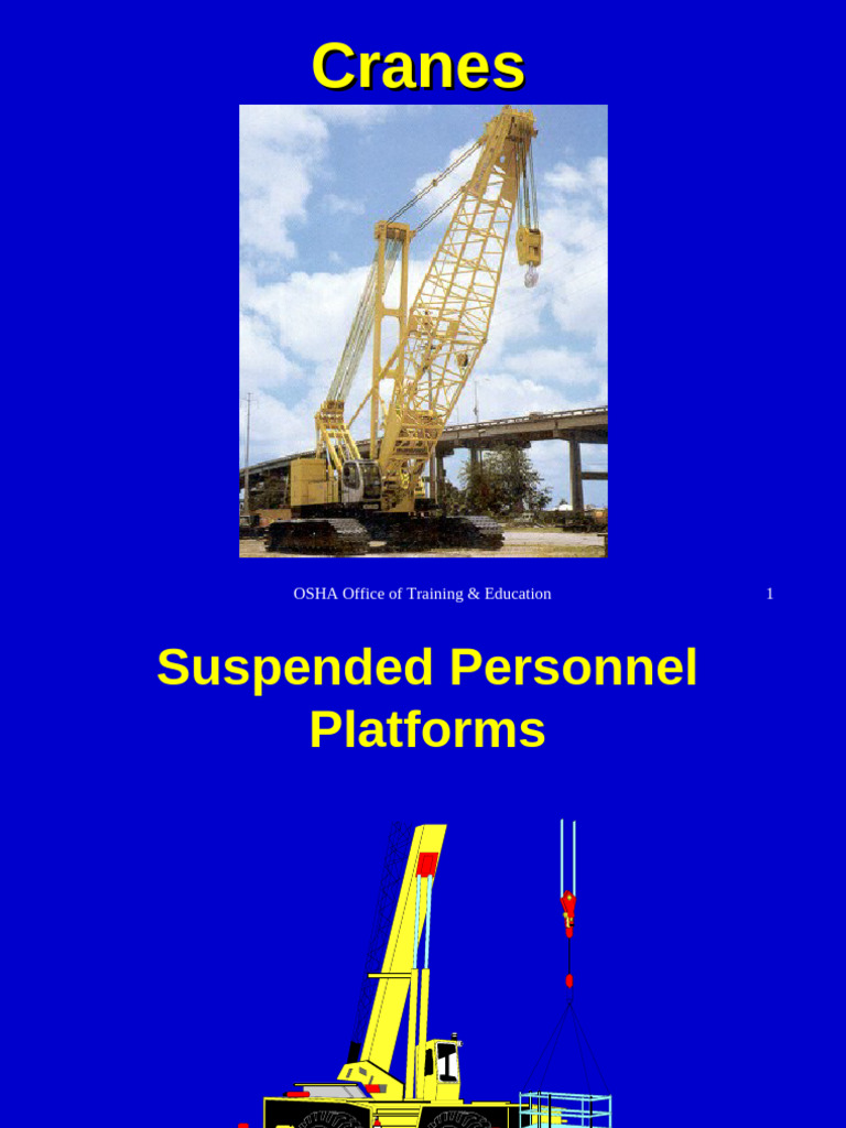 Crane Personal Platform | PDF