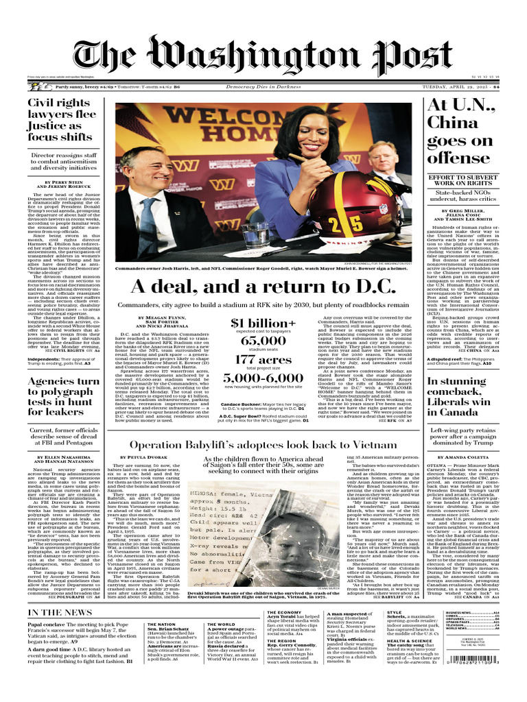 The Washington Post - April 29, 2025 | PDF | Republican Party (United ...