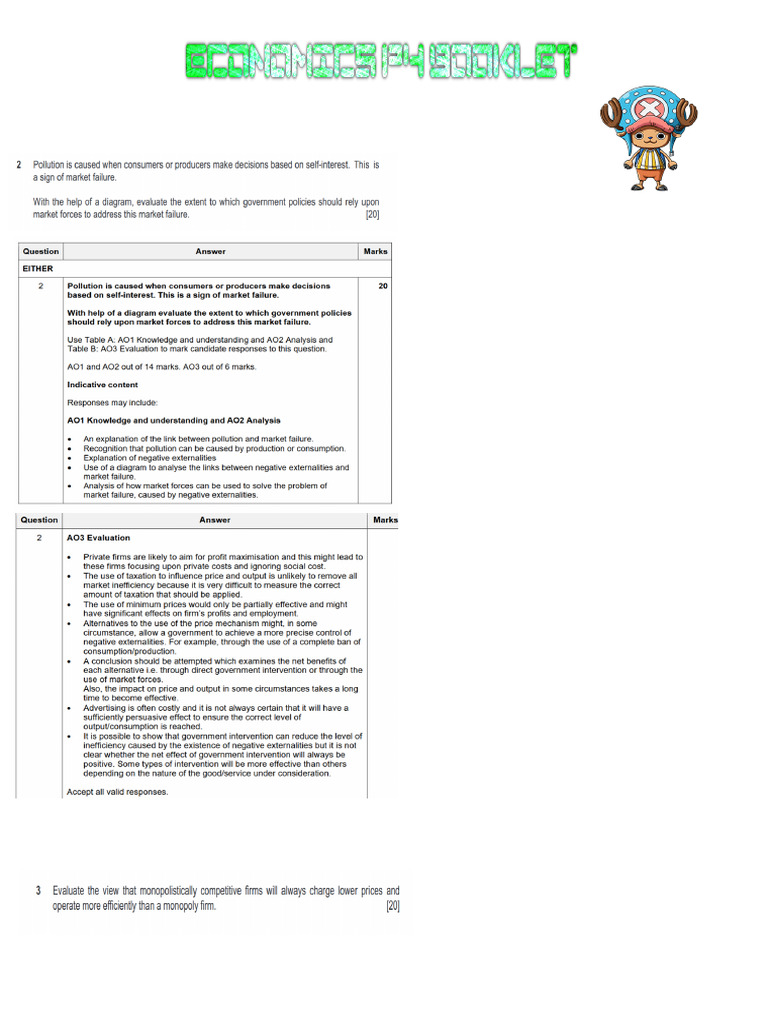 Econ p4 Booklet | PDF