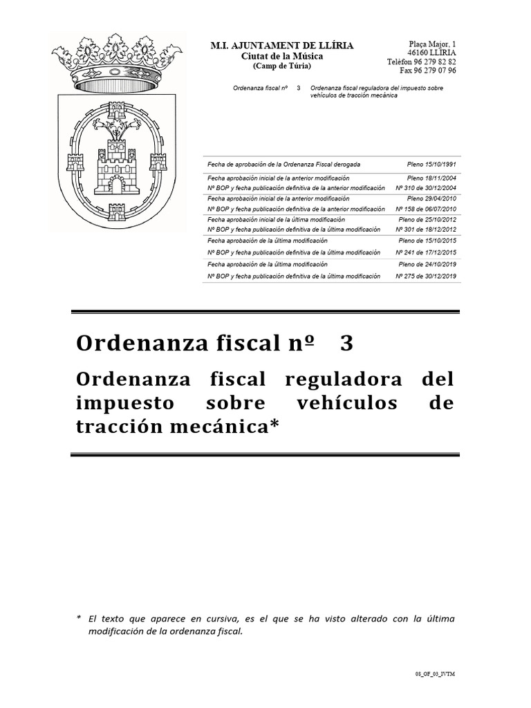 08 of 03 Ivtm | PDF | Impuestos | Licencia de conducir