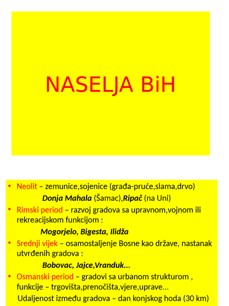 15 Naselja Bih | PDF