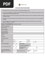 MQA Vacancy Application Form - 2025 008 | PDF