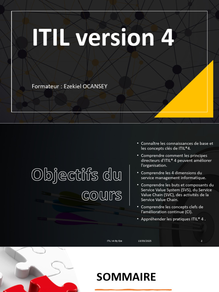 Introduction à ITIL v4 et ses principes | PDF | Itil | Internet des objets
