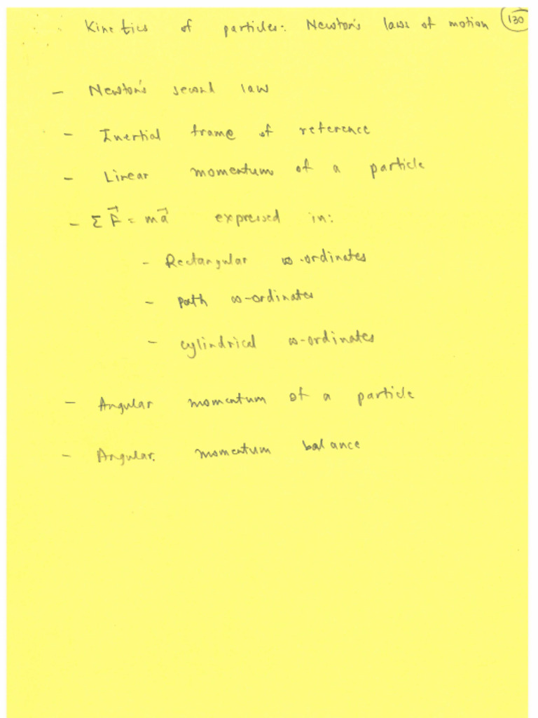 Kinetics of Particles | PDF