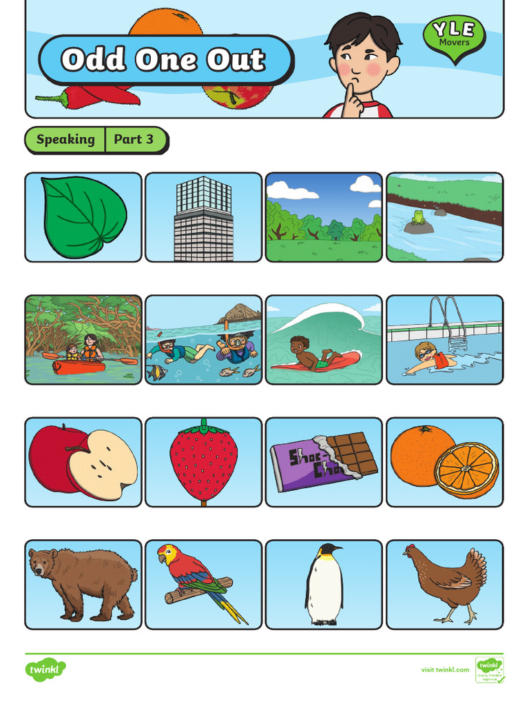 T e 1684178277 Esl Yle Movers Speaking Part 3 Practice Worksheet 2 Kids A1 - Ver - 1 | PDF